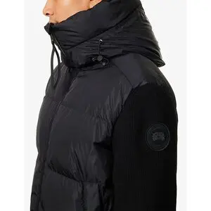 Canada Goose Hybridge Grove Hooded Knit Shell-down Jacket