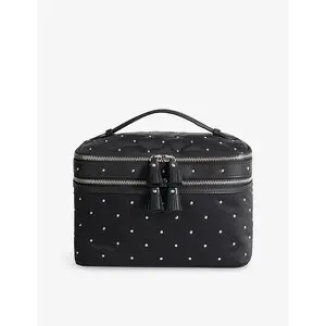 ANYA HINDMARCH Studs Vanity Kit Satin Case - Black