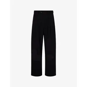 STORY MFG. Fenn Wide-leg Cotton Trousers - Black