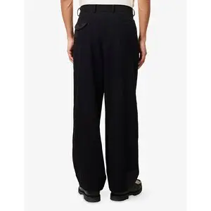 STORY MFG. Fenn Wide-leg Cotton Trousers - Black