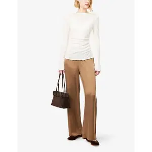 Dissh Silk Wide-leg Trousers