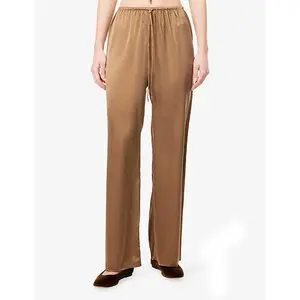 Dissh Silk Wide-leg Trousers
