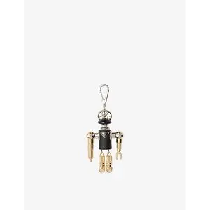 Prada Robot Saffiano Leather Bag Charm - Black