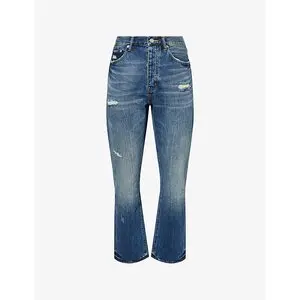 PURPLE BRAND Straight-leg Denim Jeans With Brand Patch