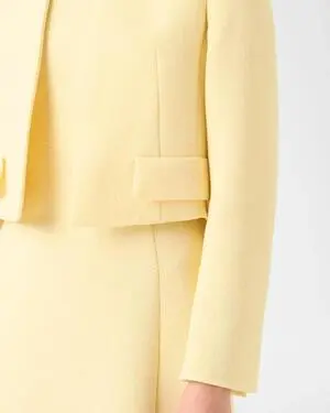 Akris Helena Wool Crêpe Jacket - Sun