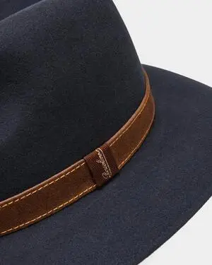 Borsalino Alessandria Wool Fedora - Navy