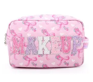 OMG ACCESSORIES Quilted Cosmetic Pouch - One-color