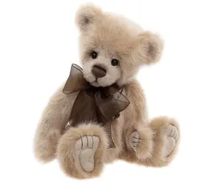 CHARLIE BEARS Anniversary Scribbles 12.5' Short Fur Plush Bear - One-color