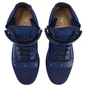 GIUSEPPE ZANOTTI Coby Matt Mid-top Sneakers - Blue