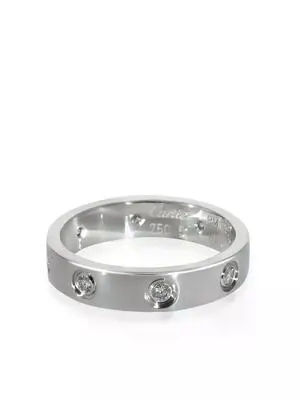 CARTIER 18kt White Gold Love Diamond Ring - Silver