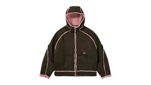 PALACE Faux Suede Hooded Jacket - Fox