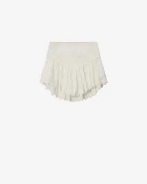 Isabel Marant Zoelia Embroidered Flared Shorts