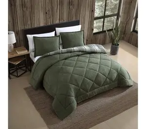 Eddie Bauer Big Lake Plaid Green King Comforter Set