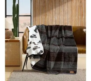 Wrangler Nash Stripe Reversible King Blanket