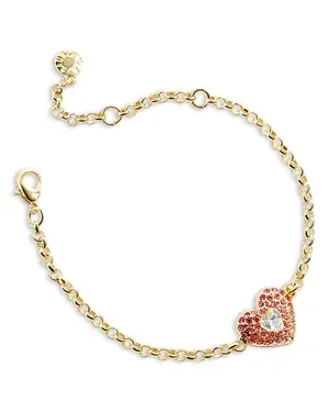 Baublebar Melissa Pave Cubic Zirconia Heart Flex Bracelet - Pink