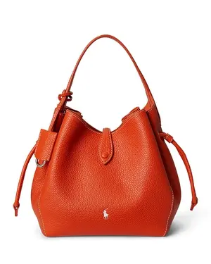 Polo Ralph Lauren Polo Play Leather Shoulder Bag - Orange