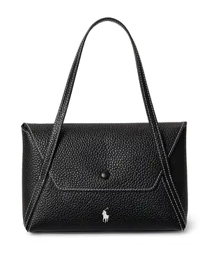 Polo Ralph Lauren Polo Play Mini Leather Envelope Bag - Black