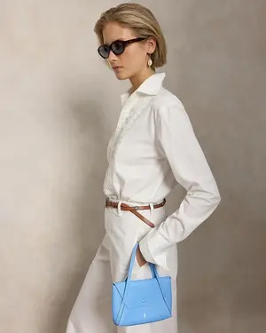 Polo Ralph Lauren Polo Play Mini Leather Envelope Bag - Blue