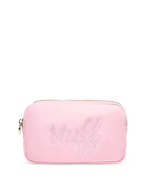 Stoney Clover Lane Embroidered Small Pouch - Flamingo