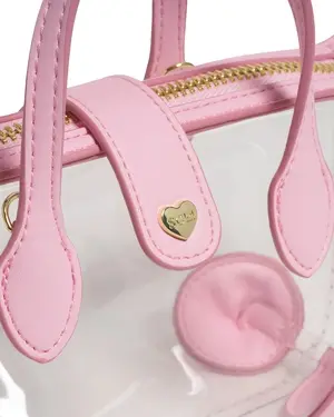 Stoney Clover Lane Clear Pouchette Crossbody Bag - Flamingo