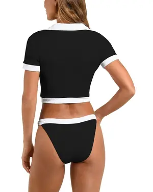 L'AGENCE Bikini Bottom - Black