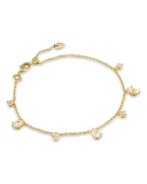 Kendra Scott Crystal Charm Chain Link Bracelet - Gold