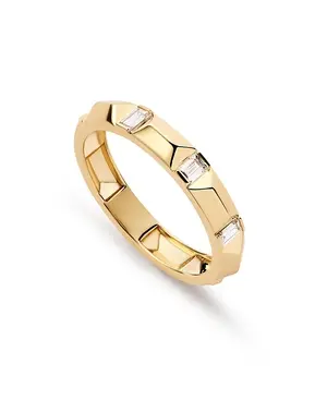 ANA LUISA Astrid Lab Grown Diamond Station Ring - Gold