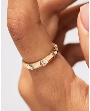 ANA LUISA Astrid Lab Grown Diamond Station Ring