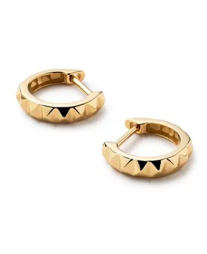 ANA LUISA Pyramid Huggie Hoop Earrings