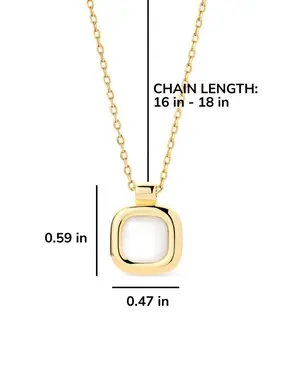 ANA LUISA Clara Mother Of Pearl Pendant