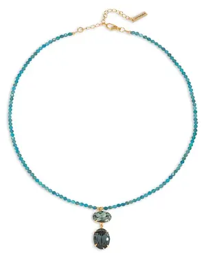 JENNIFER BEHR Freya Beaded Necklace - Blue