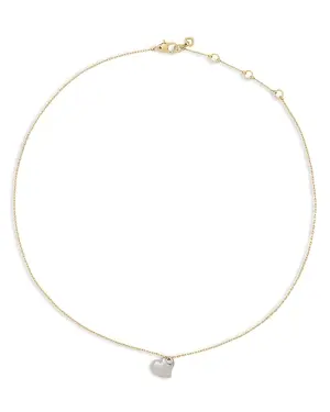 Kate Spade New York Amour Heart Pendant Necklace - Silver