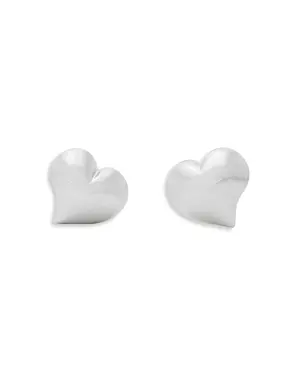 Kate Spade New York Amour Heart Stud Earrings - Silver