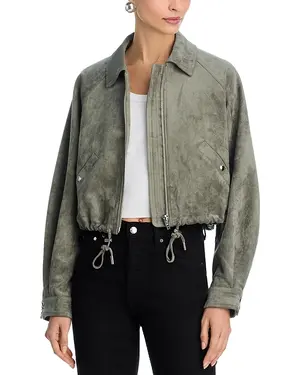 Blanknyc Faux Suede Zip Up Jacket