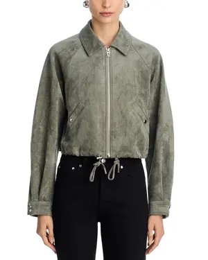 Blanknyc Faux Suede Zip Up Jacket