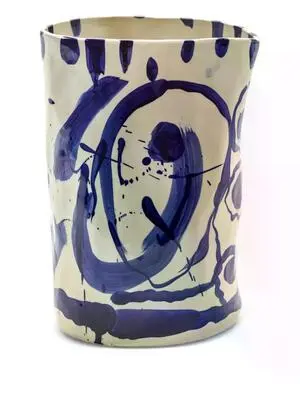 SERAX Large Sophia Abstract-print Vase - Neutrals