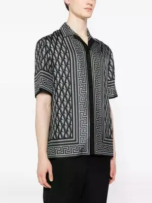 Versace V-greca Printed Shirt