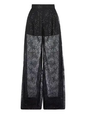 Nina Ricci Sequined-lace Palazzo Pants