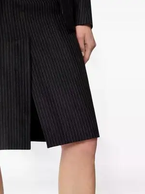 Nina Ricci Pinstriped Virgin Wool Midi Skirt