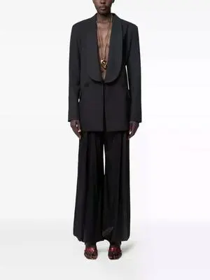 Nina Ricci Wool Gabardine Double-breasted Blazer