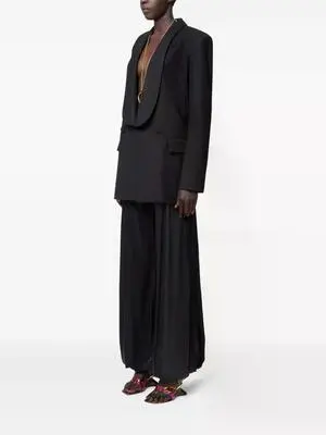 Nina Ricci Wool Gabardine Double-breasted Blazer