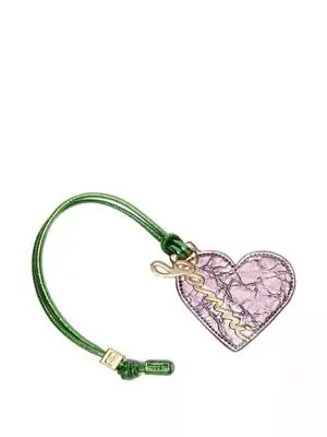 GANNI Heart-motif Keyring - Pink