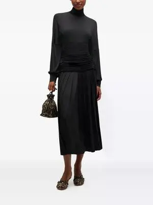 GANNI Pleated Midi Dress