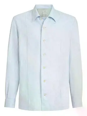 Brunello Cucinelli Button-fastening Long-sleeve Shirt - Blue