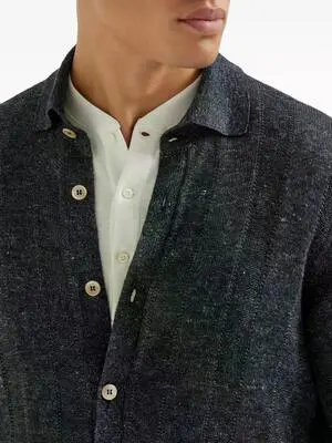 Brunello Cucinelli Short-sleeve Ribbed Knit Cardigan