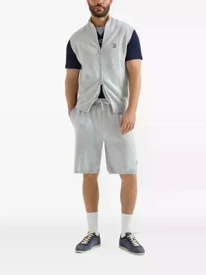 Brunello Cucinelli Cotton Jersey T-shirt With Print - Blue