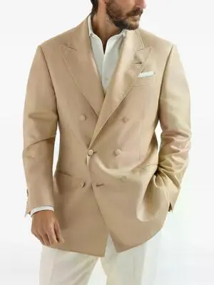 Brunello Cucinelli Peaked-lapels Double-breasted Blazer