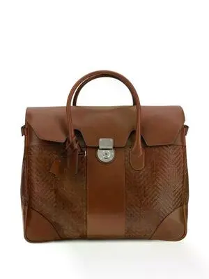Brunello Cucinelli Woven Tote Bag - Brown