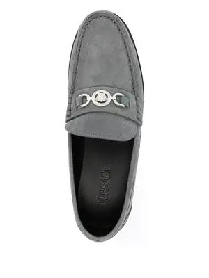 Versace Logo Penny Loafers