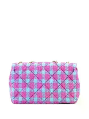 Versace Medusa Icon Quilted Tweed Chain Bag - Pink